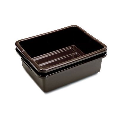 BUS BIN 21"X17"X7" BROWN